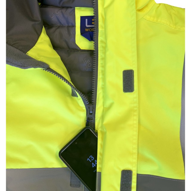 ISO 20471 Class 3 Bomber Jacket Yellow EcoViz